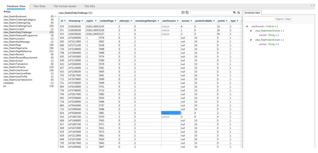 Meditations on Redesigning the Database Viewer - Cellebrite